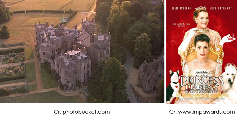 Longford Castle ปราสาทแสนวุ่นวายของเจ้าหญิงมีอา ใน Princess Diary II (2004)